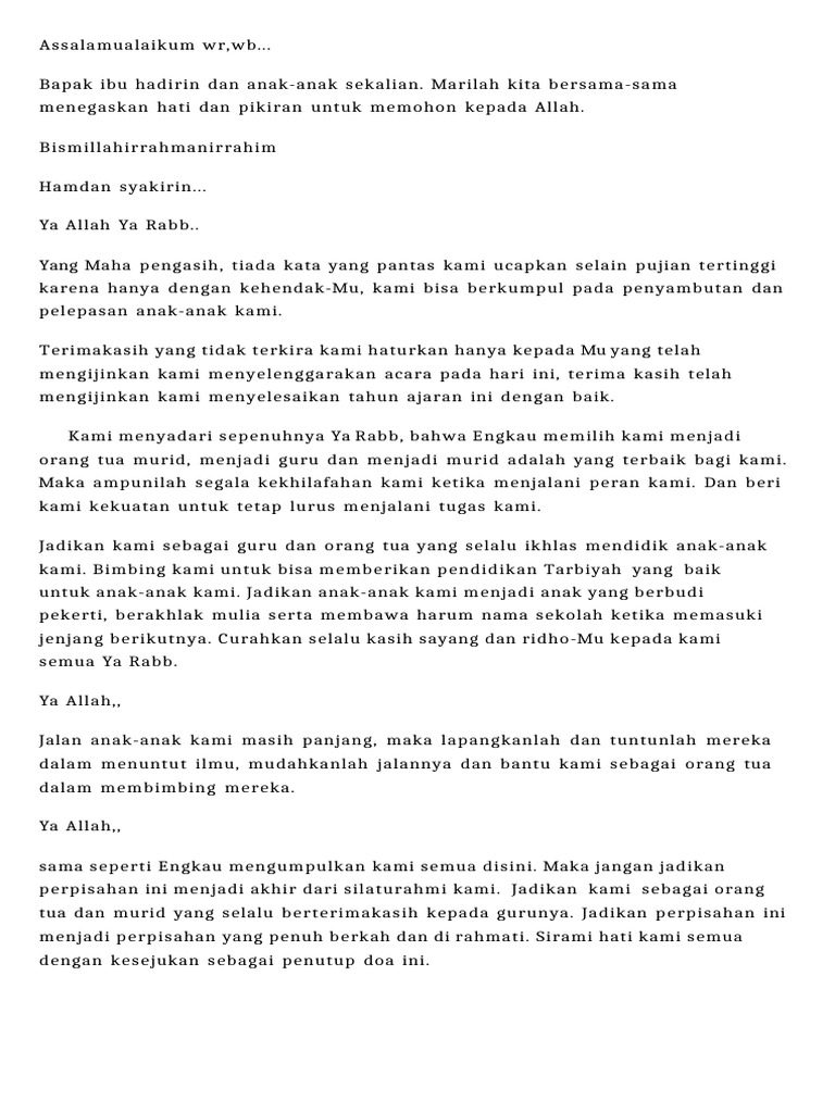Bapak Ibu, Ayah Bunda, para Dewan Guru Dan Anak-Anak Sekalian. Marilah Kita - 20240520 - 130159 ...