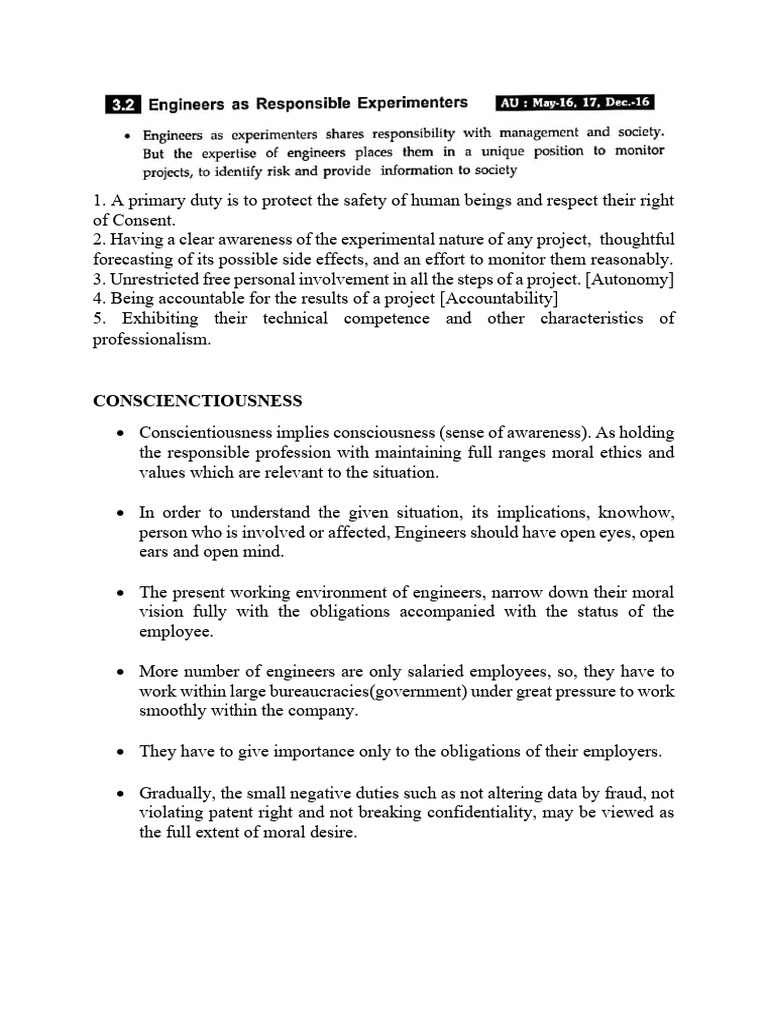 Engineering As Responsible Experimenters Final | PDF