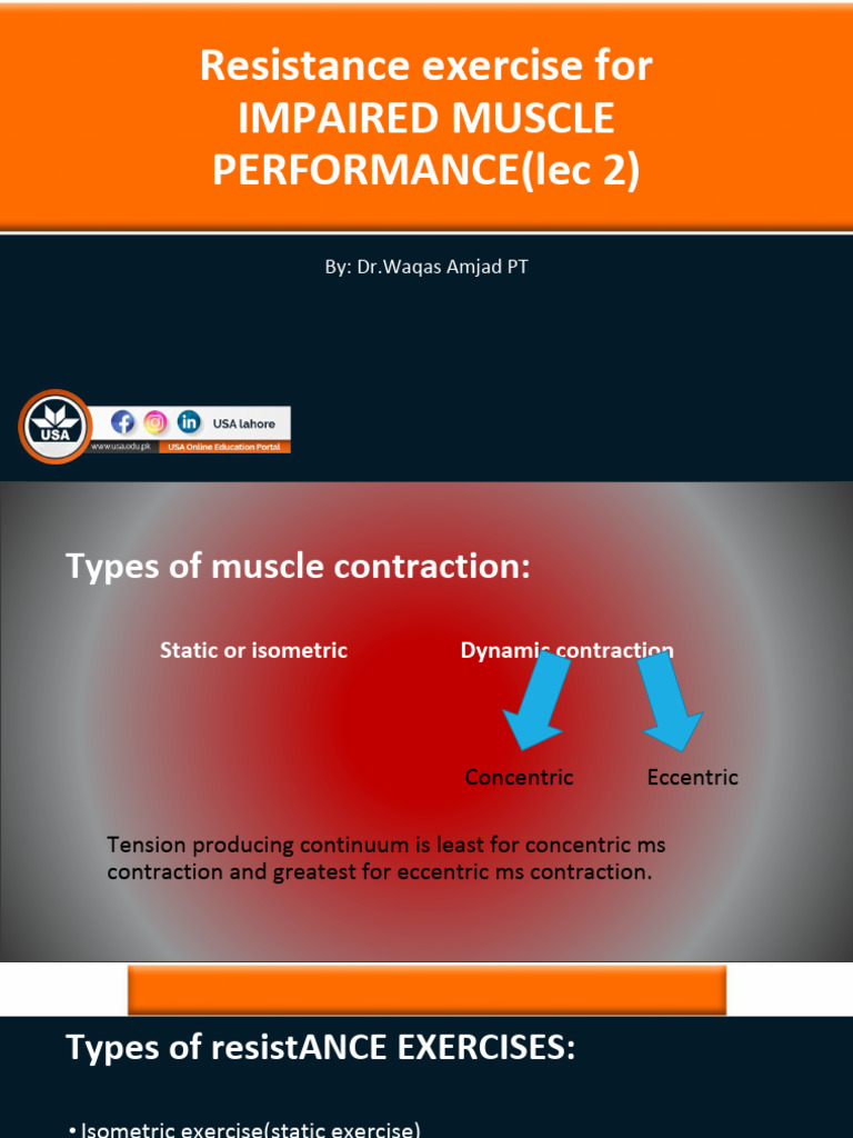 Resistance Exercise for Muscle Performance | PDF | Wellness