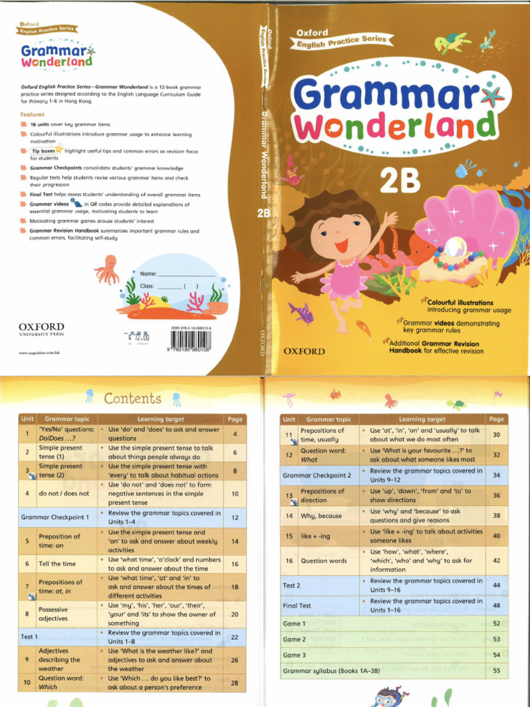 Grammar WonderLand - 2B | PDF