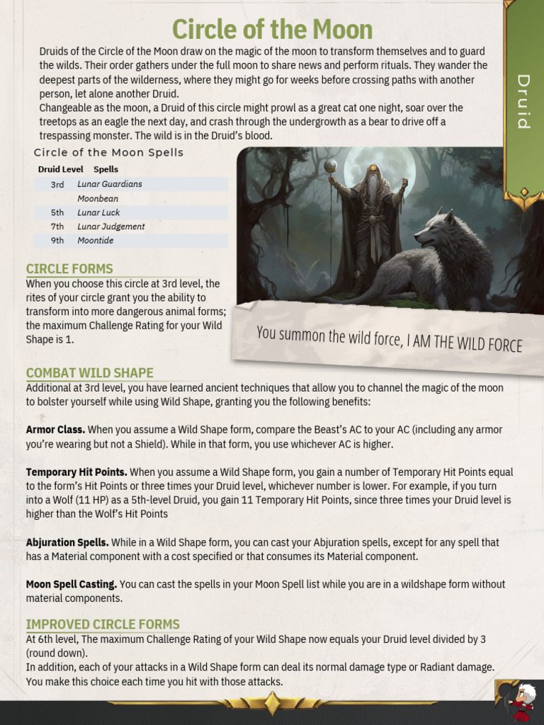 Circle of the Moon | PDF