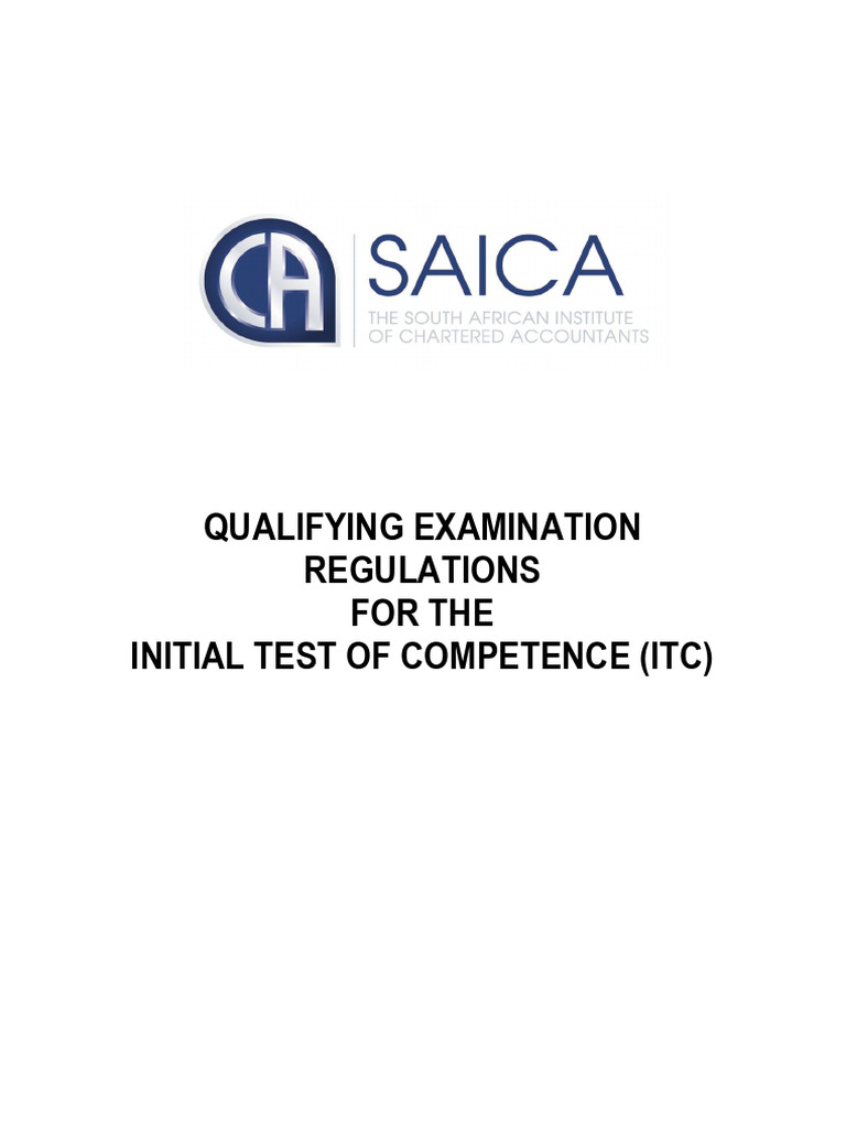 Part I ITC Exam Regulations | PDF