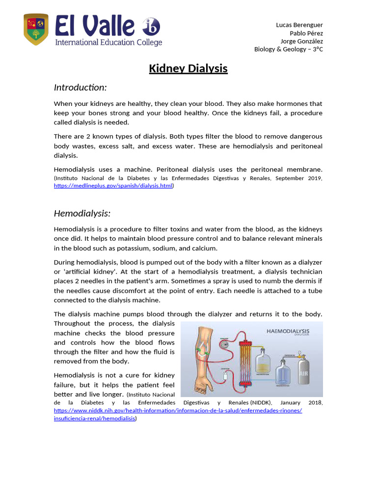 Kidney Dialysis | PDF
