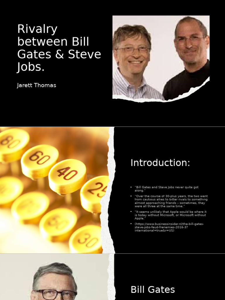 Rivalry Between Bill Gates & Steve Jobs | PDF