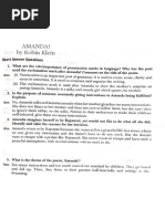 Amanda Poem Analysis & Themes | PDF