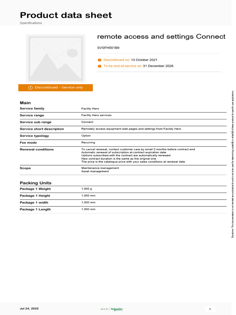 EcoStruxure™ Facility Expert - SVSFH001B9 | PDF