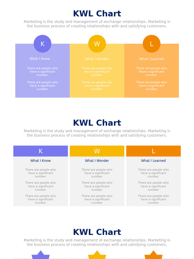 KWL Chart Infographics | PDF