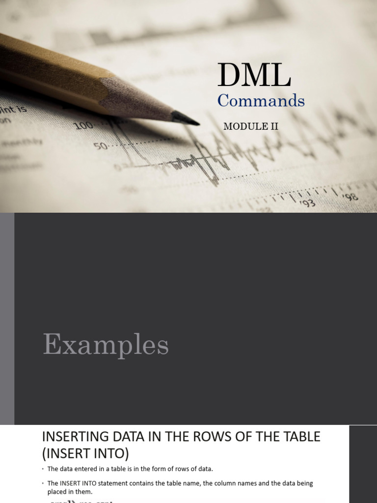 DML Commands | PDF