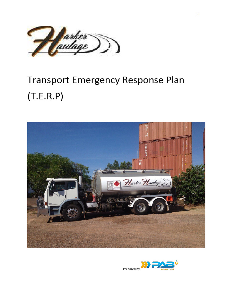 Epl159 Emergency Response Plan | PDF