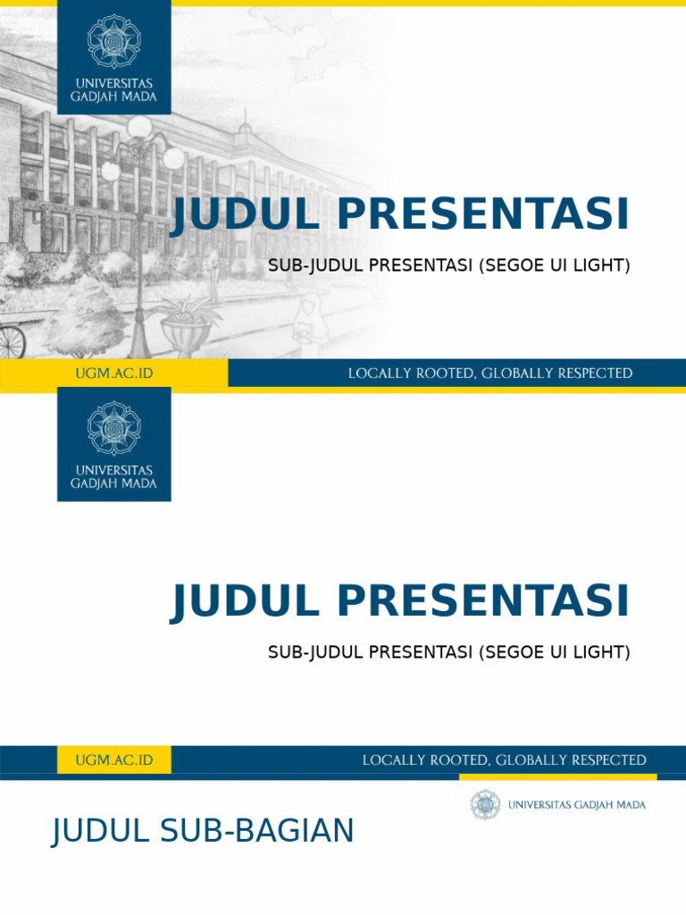 2017 Powerpoint Template (v.2) UGM | PDF
