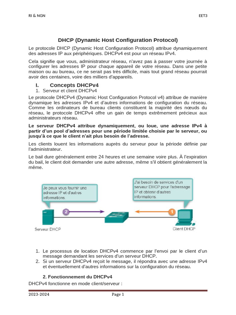 Le protocole DHCP | PDF