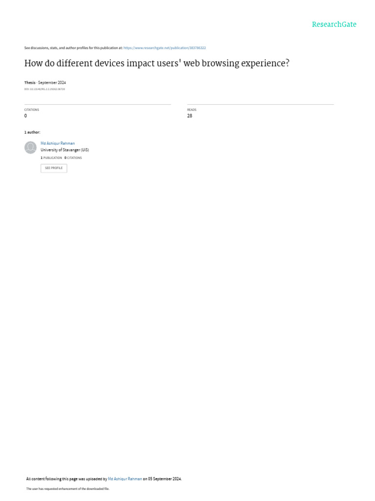 How Do Different Devices Impact Users' Web Browsing Experience? | PDF