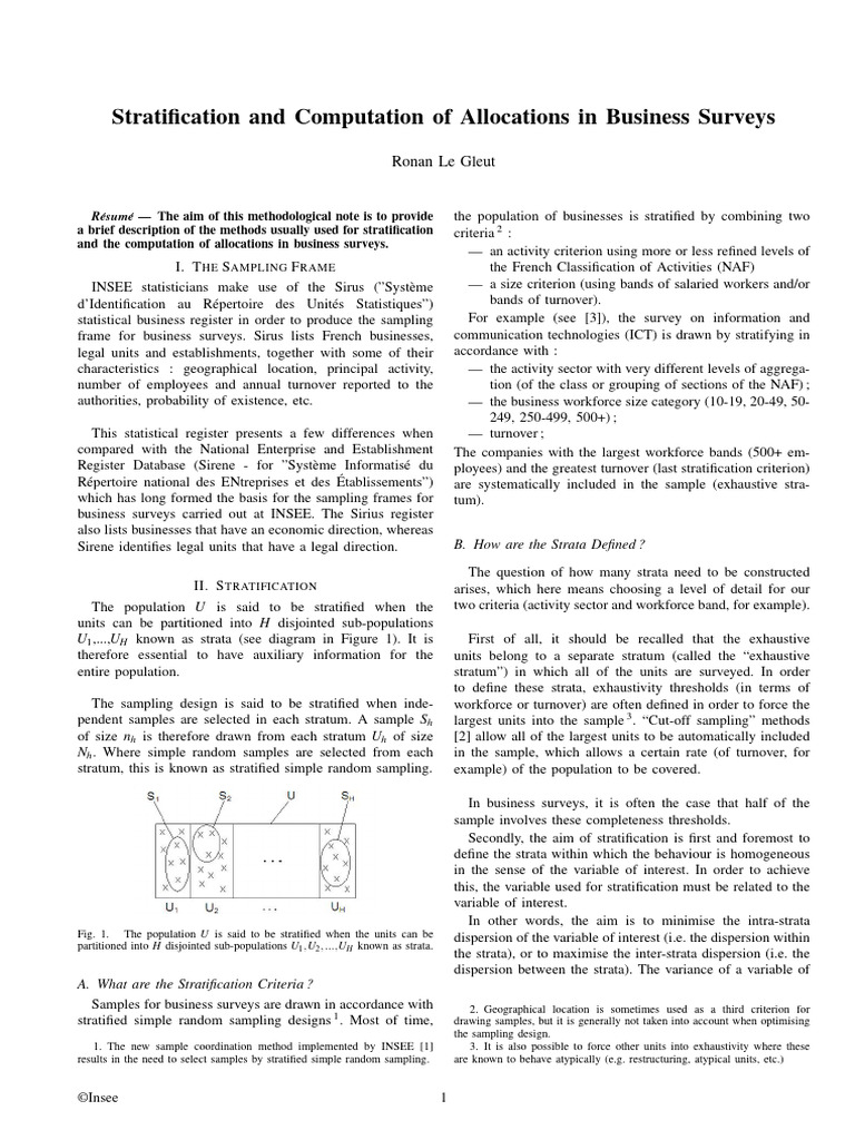 3 Stratification and Allocations | PDF