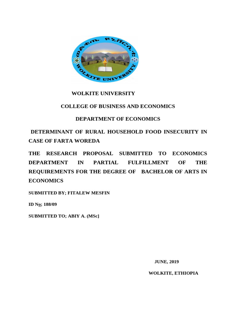 Research Determanents of Food Insecurity.... | PDF