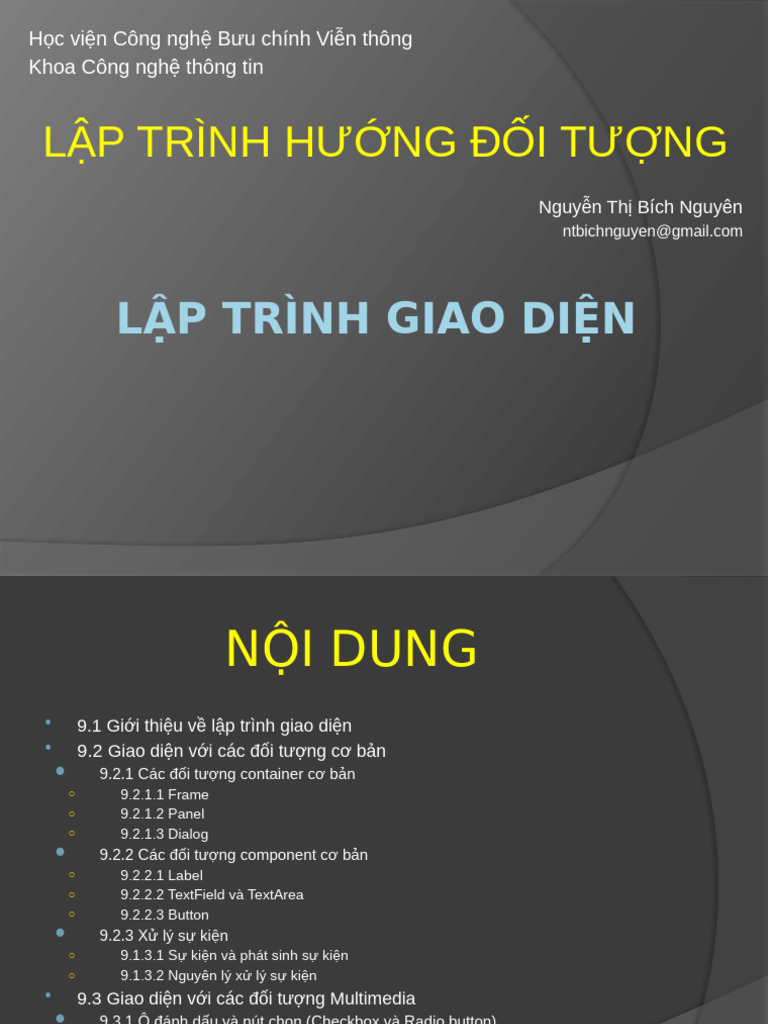 Lap Trinh Huong Doi Tuong T8 | PDF