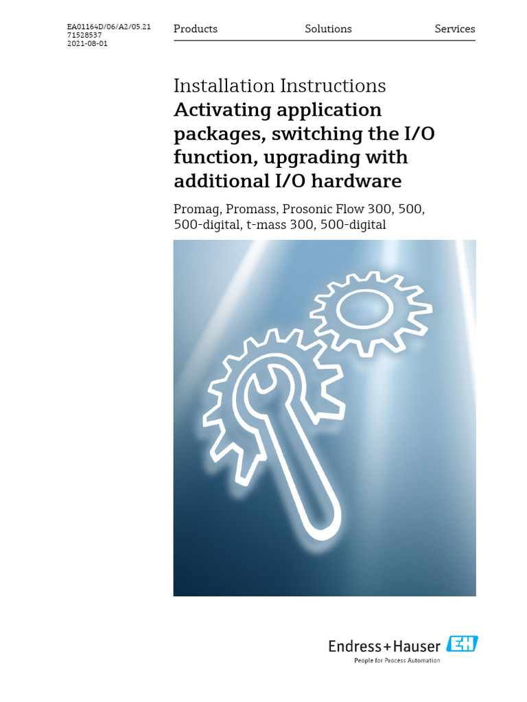 Activating Application Packages, Switching The IO Function, Upgrading | PDF