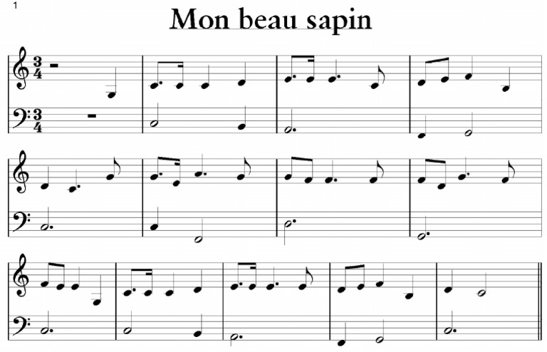 Mon Beau Sapin | PDF