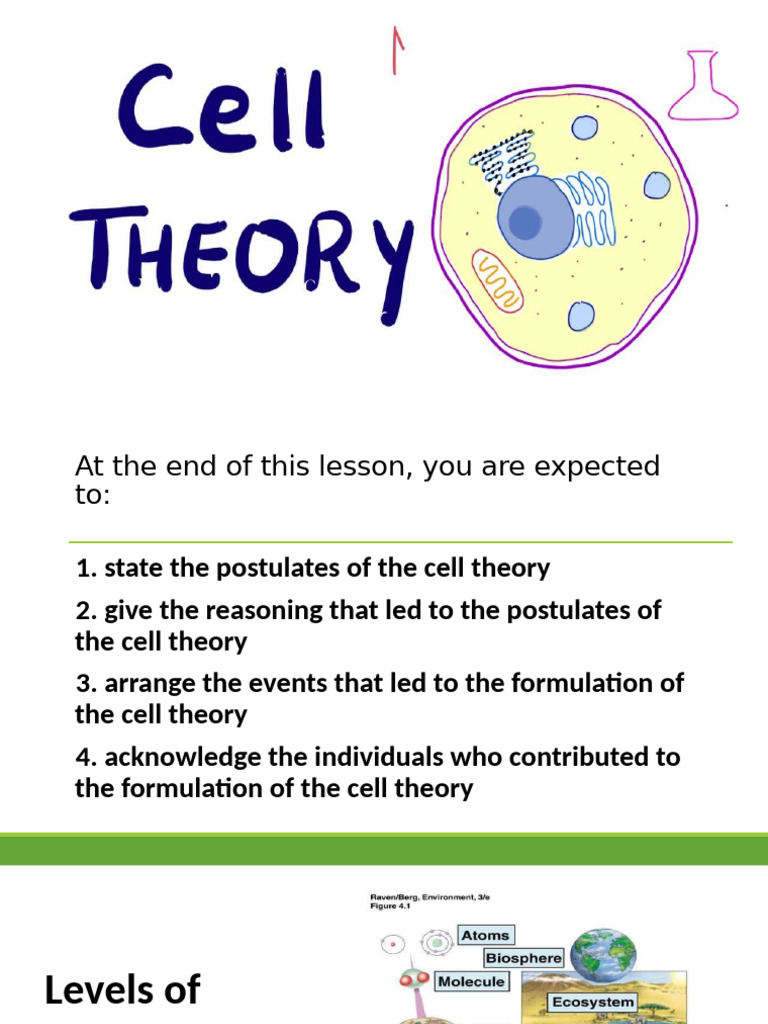 Lesson 1 Cell Theory | PDF