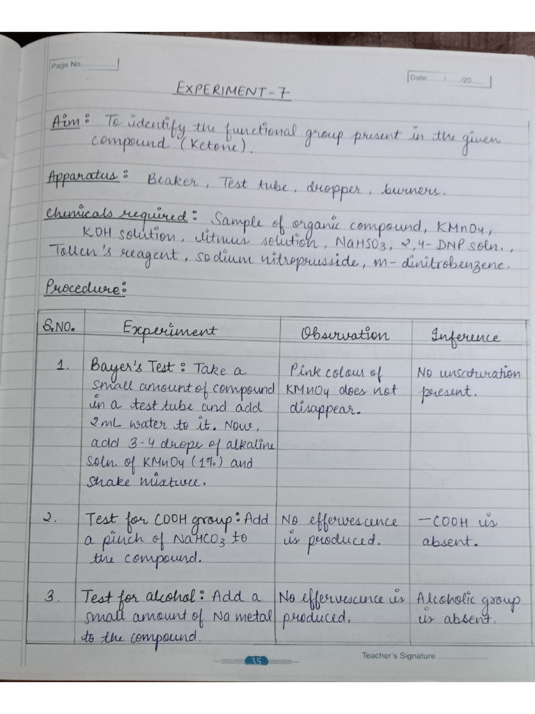 Chemistry Expt | PDF