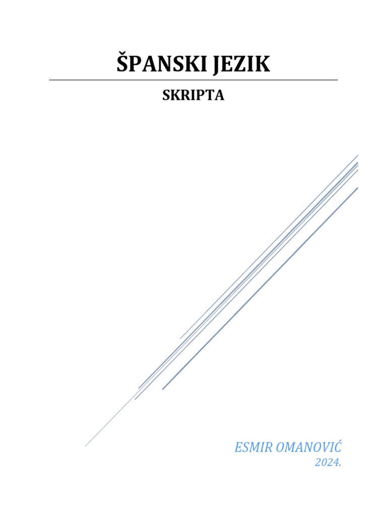 Spanski Jezik | PDF
