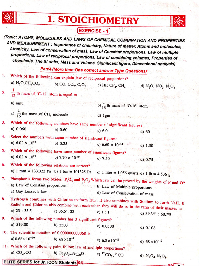 Stoichiometry Day 1 | PDF