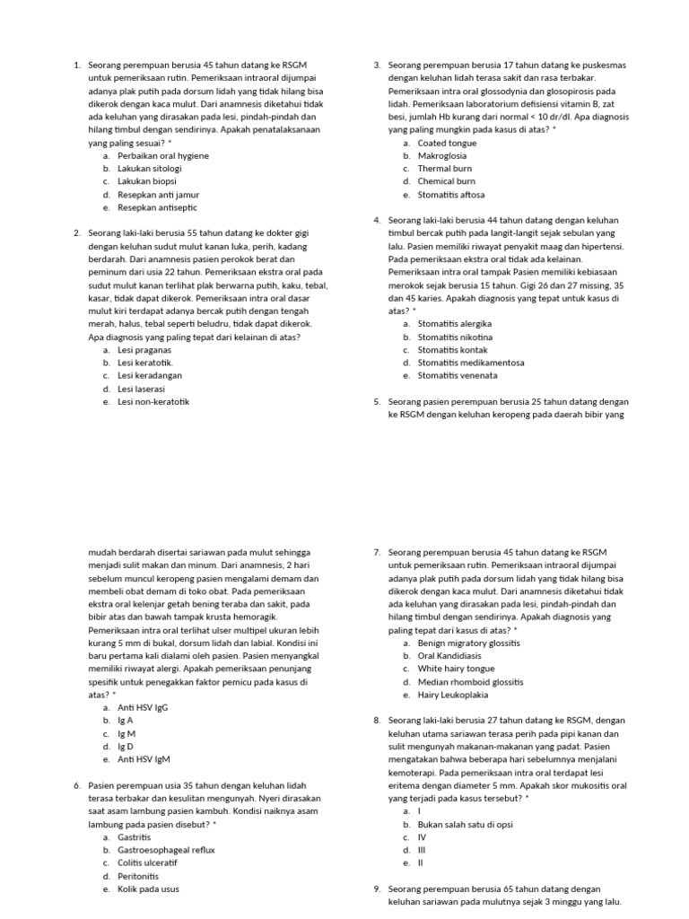 Soal Blok 11 Surgery (2020) | PDF