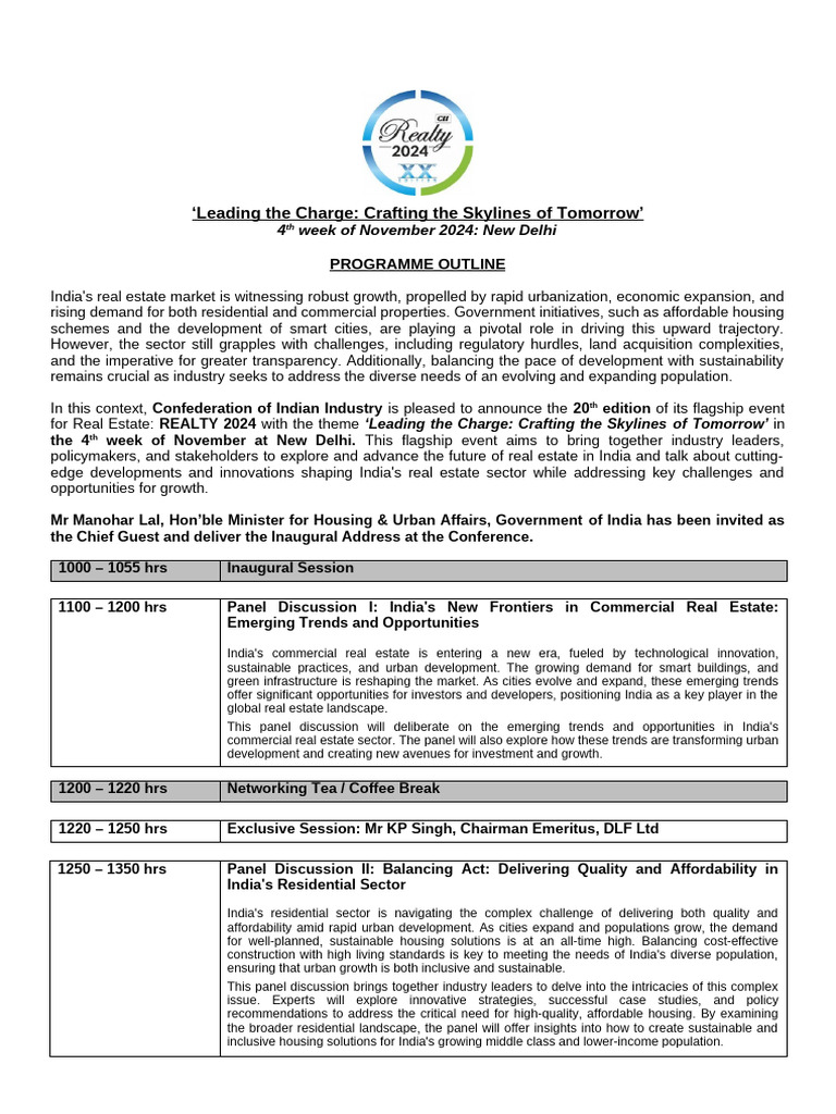 Programme Outline | PDF