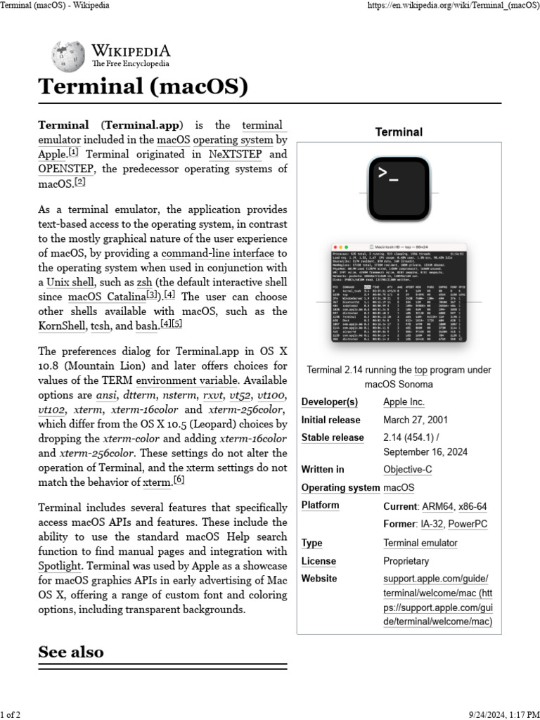 Terminal (macOS) | PDF