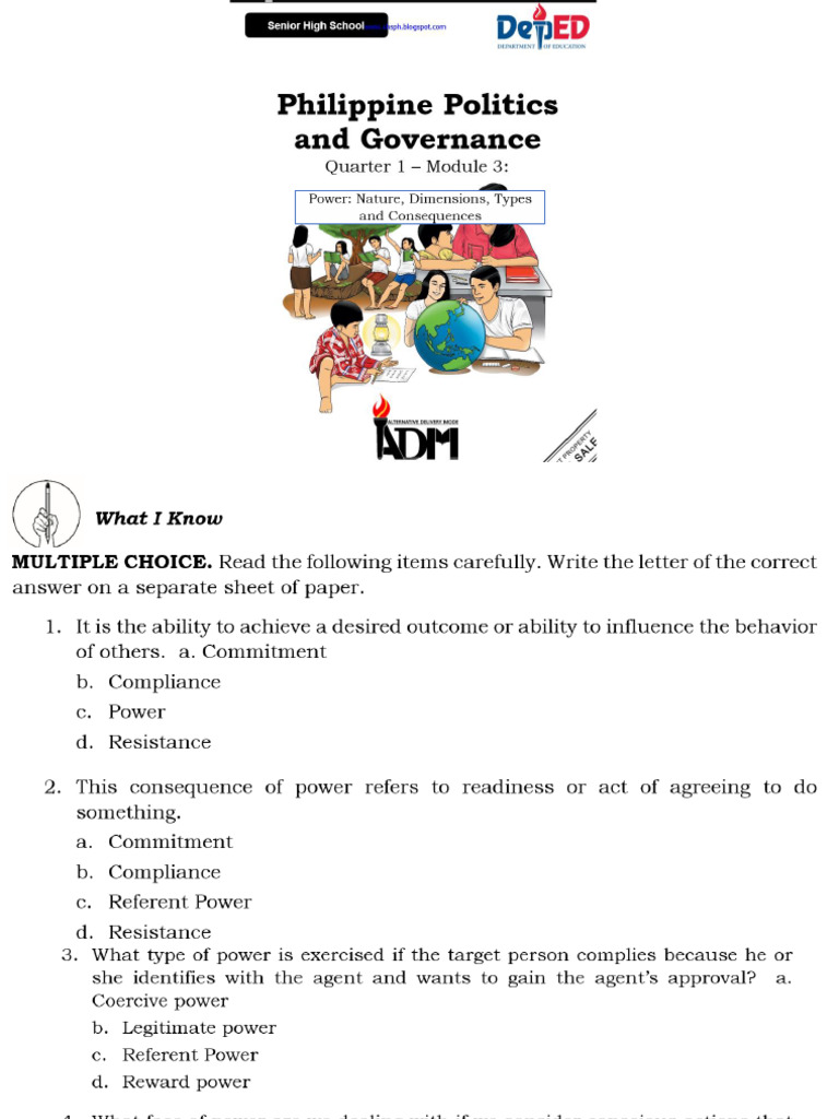 Lesson 3 NatureDimensions Types and Consequences of Power | PDF