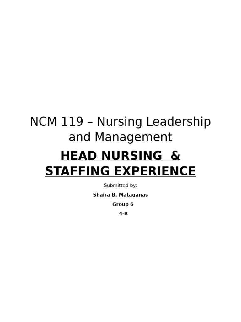 Headnursing Requirements Folder 2 | PDF