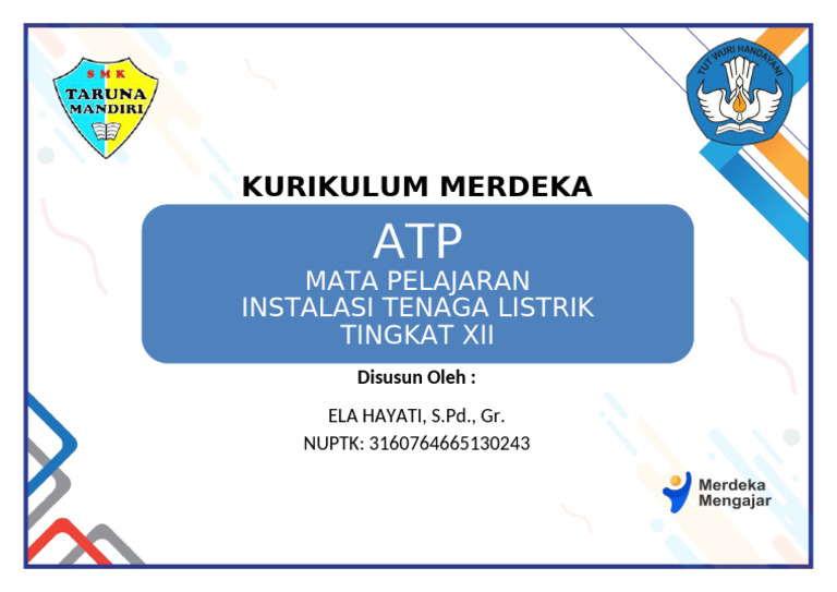 Cover Atp Itl Tingkat Xii | PDF