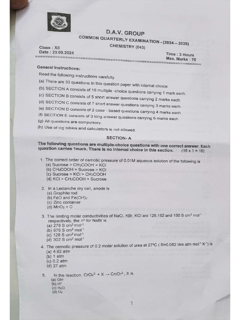 DAV BOYS Quarterly Paper | PDF