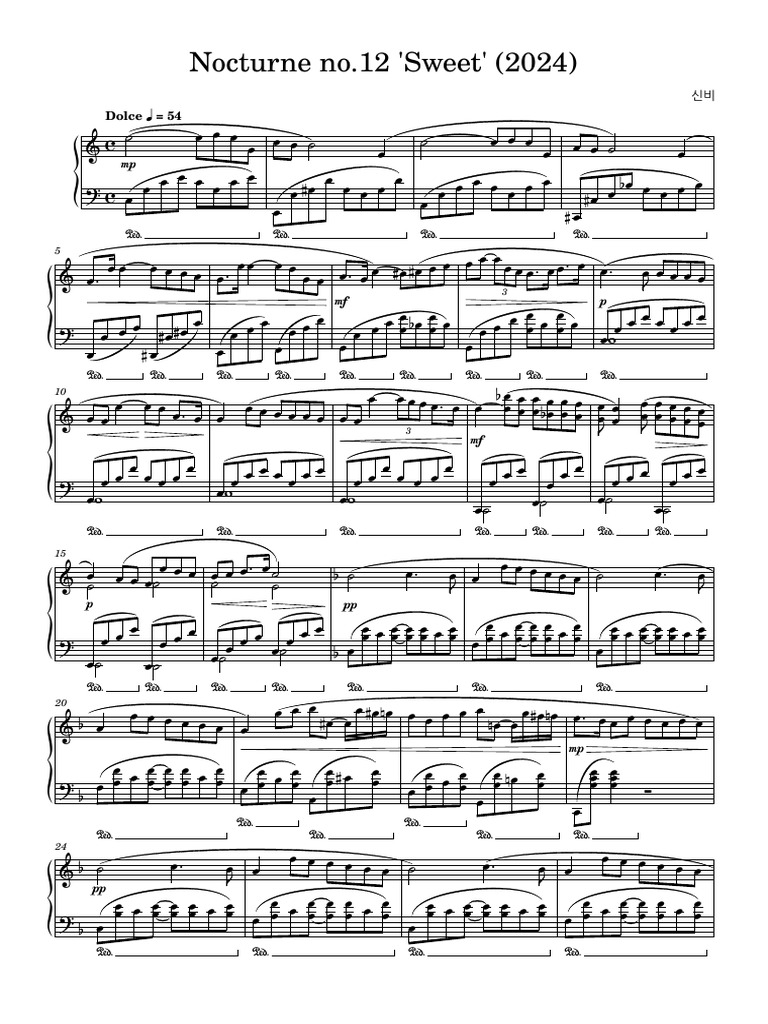 Nocturne n12 Sweet | PDF