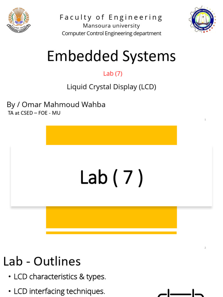Lab7 LCD Cce | PDF