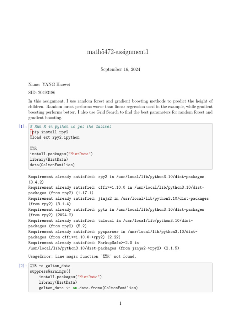 Math5472 Assignment1 | PDF