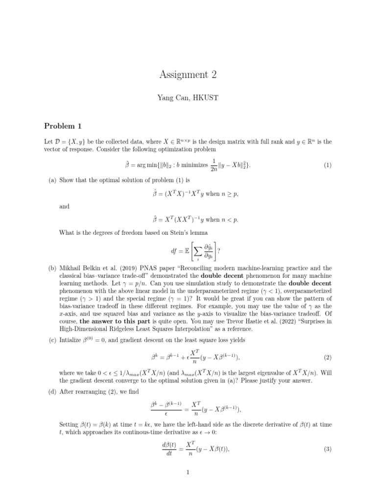 Assignment 2 Problem | PDF Assignment 2 Problem | PDF