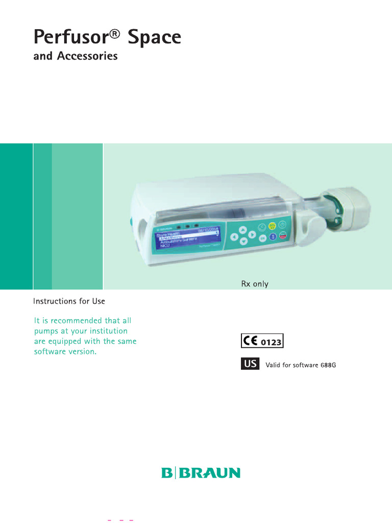 Perfusor Space Syringepump Softwareg | PDF