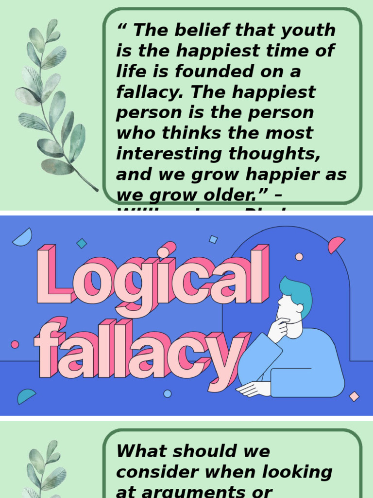 Chapter 2c | PDF | Fallacy | Argument
