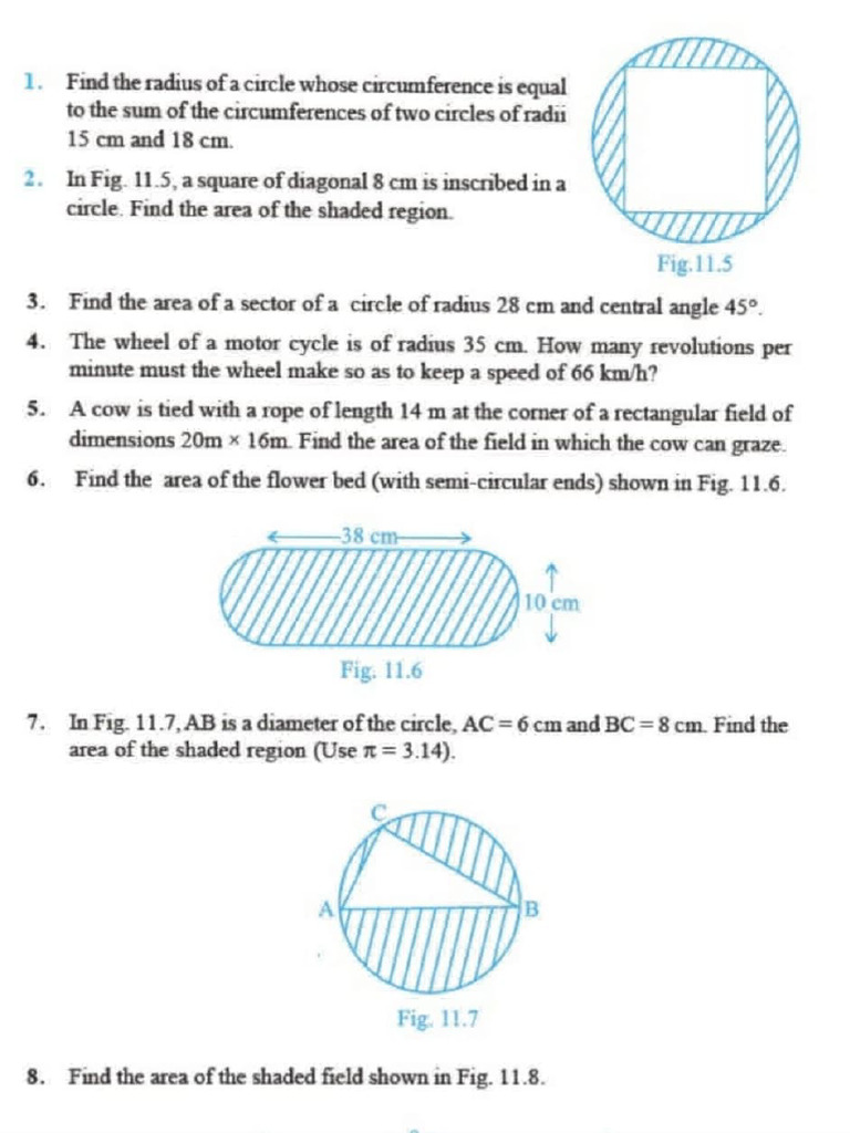 Circle and Area Calculations Guide | PDF | Area | Teaching Methods ...
