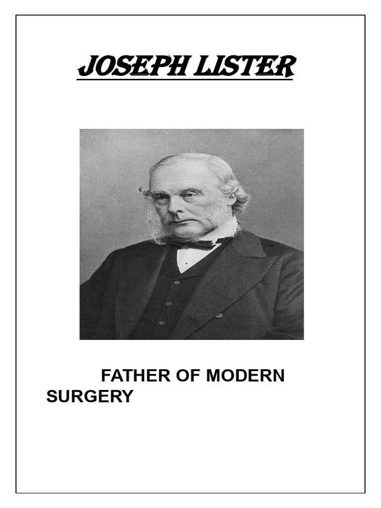 Joseph Lister Presentation | PDF