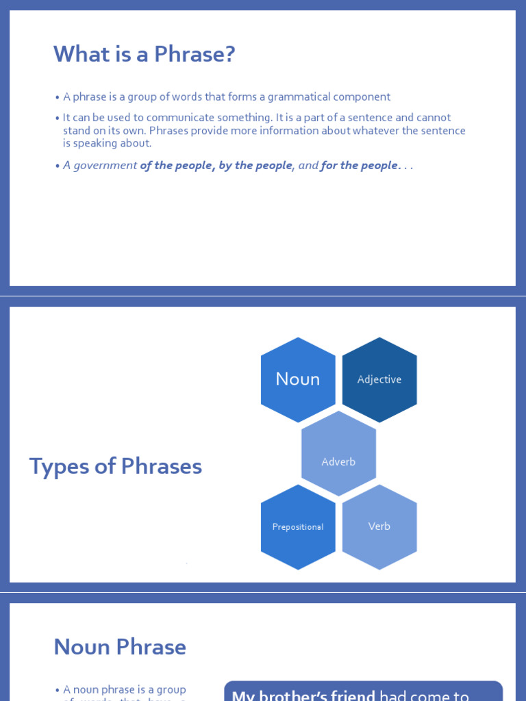 Types of Phrases | PDF