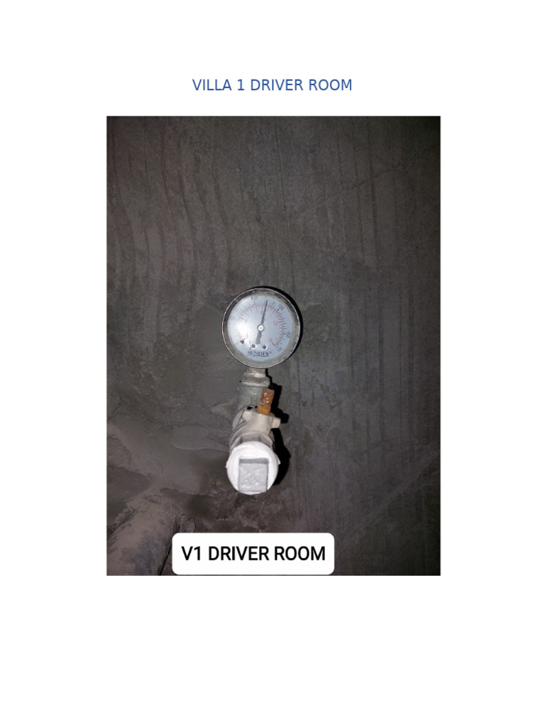Villa 1 Driver Room | PDF