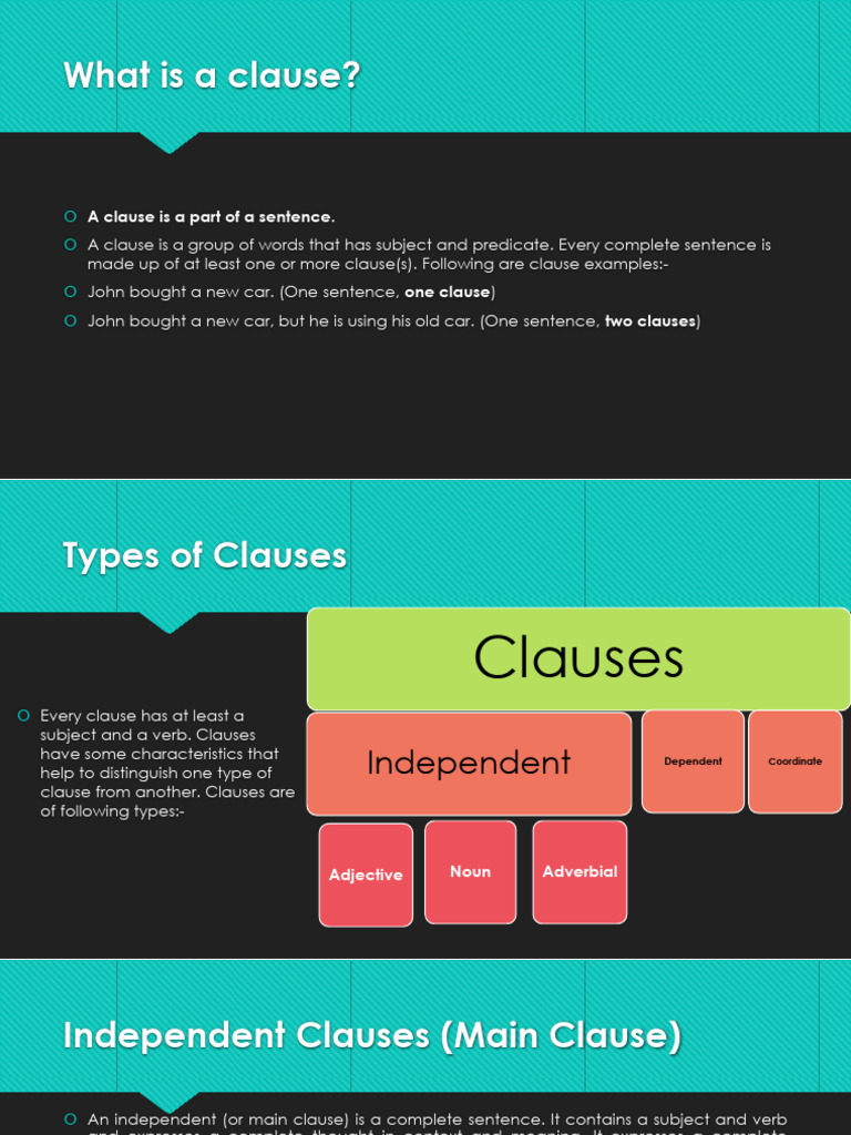 TYPES-OF-CLAUSES | PDF