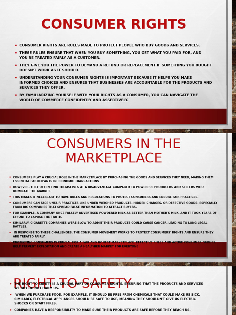 Consumer Rights | PDF