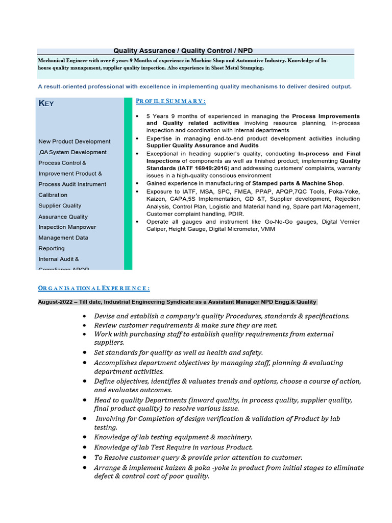 Cv+Santosh+Rai+11 10 2022 | PDF