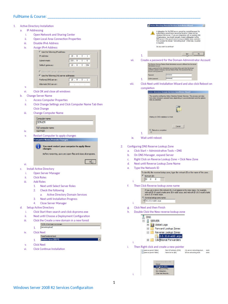 CSS Server 2008 R2Instructions | PDF