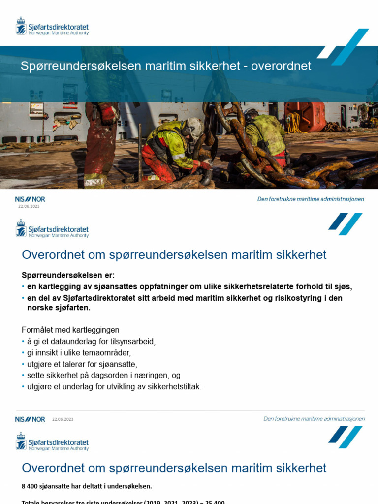 Spørreundersokelsen-Maritim-Sikkerhet - 2023 | PDF