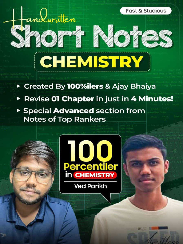 Chemistry Short Notes | PDF