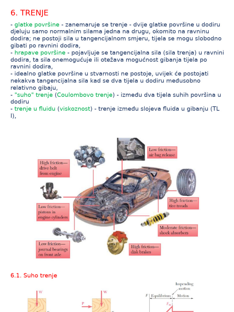 Mehanika Trenje | PDF