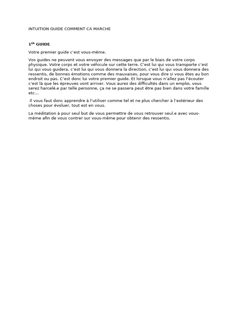 Intuition Guide Comment CA Marche | PDF
